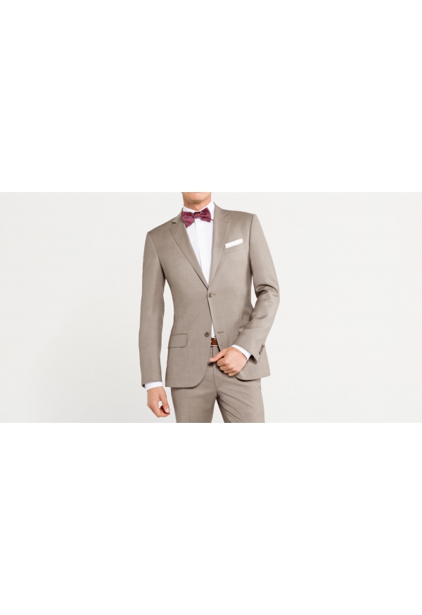 Tailored Beige Wool Jacket Olavide | Mansolutely