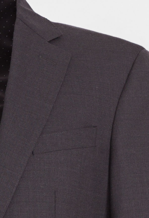 Tailored Grey Textured Wool Blazer Cole | Mansolutely