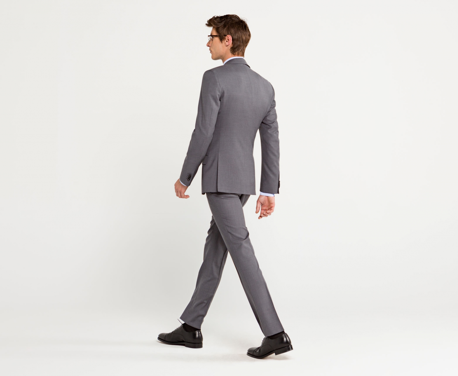 Tailored Light Grey Trousers in Wool Absolute | Mansolutely