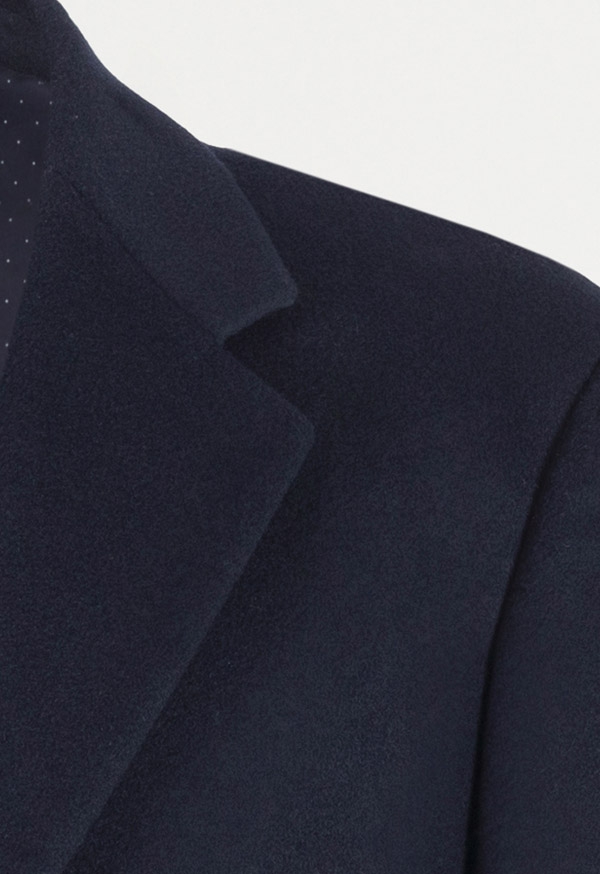 Gobi Dark‑Blue Wool Coat | Mansolutely Tailored Outerwear