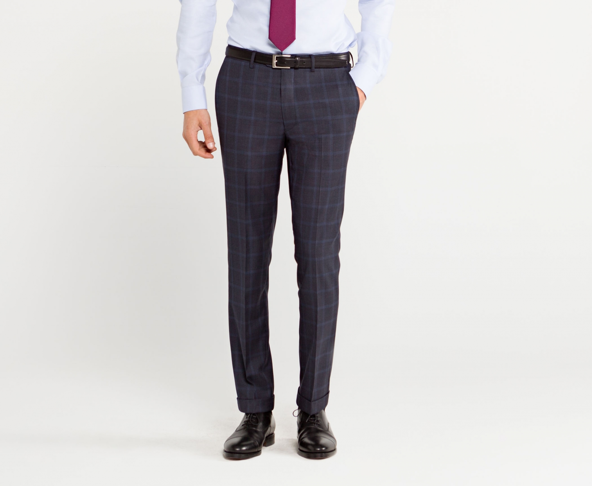 Ginza Blue Check Wool Suit – Tailored Wool Suit | Mansolutely